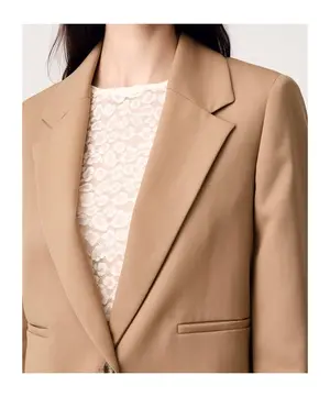 Marella Single-button Blazer With A Lapel Collar