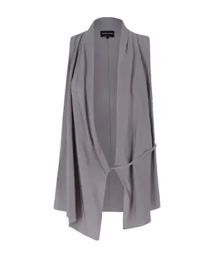 Giorgio Armani Silk Sleeveless Wrap Blouse