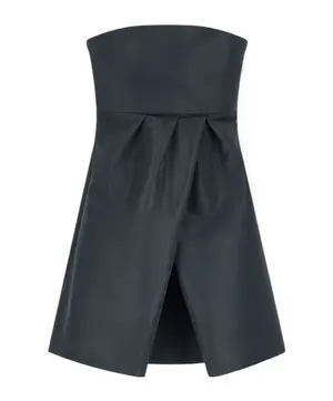 Emporio Armani Draped Strapless Dress