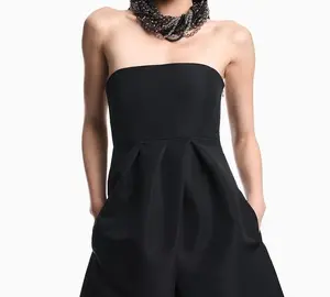 Emporio Armani Draped Strapless Dress