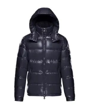 Moncler Logo Hooded Down Jacket
