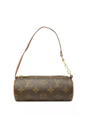 LOUIS VUITTON 1990-2010 Monogram Papillon Pochette Handbag - Brown