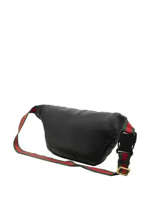 Gucci 2016-2026 Grained Calfskin Web Logo Belt Bag