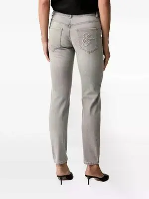 Elisabetta Franchi Embroidered-logo Jeans