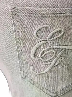 Elisabetta Franchi Embroidered-logo Jeans