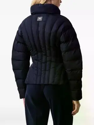 Elisabetta Franchi Quilted Corset-style Down Jacket