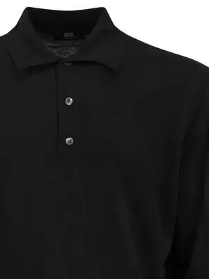 Alpha Studio Merino Wool Knitted Polo Shirt