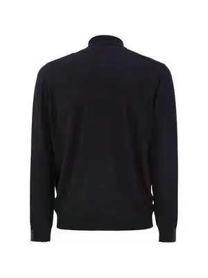 Alpha Studio Merino Wool Knitted Polo Shirt