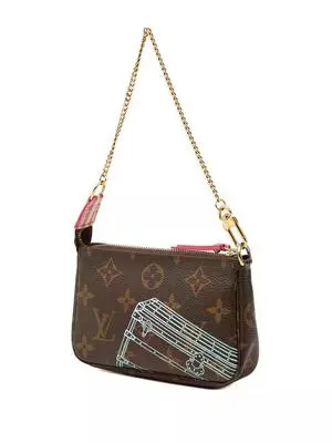 LOUIS VUITTON 2014 Monogram 2014 Christmas Animation Mini Pochette Accessories Shoulder Bag
