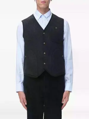 SEBAGO Reversible Logo-patch Gilet Grey