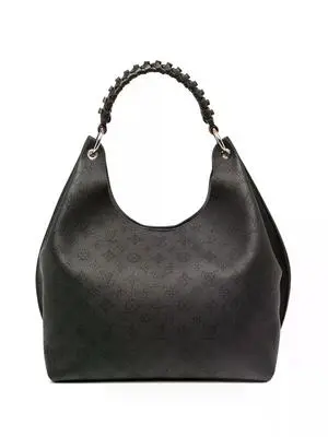LOUIS VUITTON 2010-2026 Monogram Mahina Carmel Shoulder Bag - Black