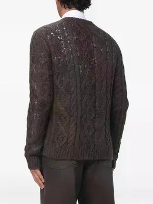 PAURA Amar Cable-knit Cardigan