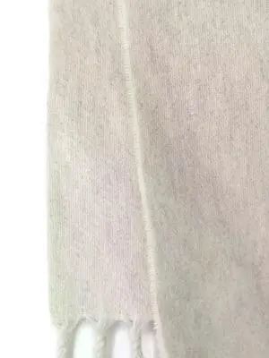 Marc O'polo Fringed Logo-patch Wool Scarf