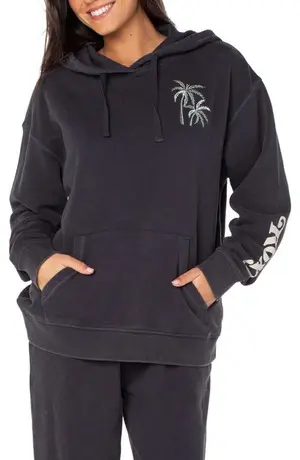 Roxy Maile Graphic Hoodie - Phantom