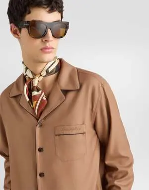 Dolce & Gabbana Hawaii Wool Twill Shirt