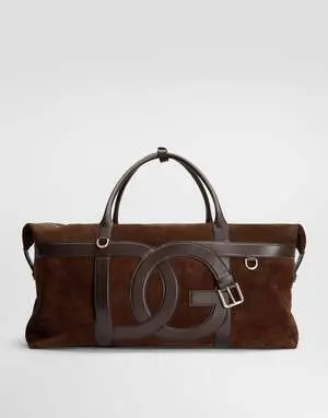 Dolce & Gabbana Dg Belt Travel Bag In Split Leather - Multicolor