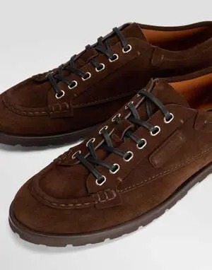 Dolce & Gabbana Split Calfskin Derby Shoes