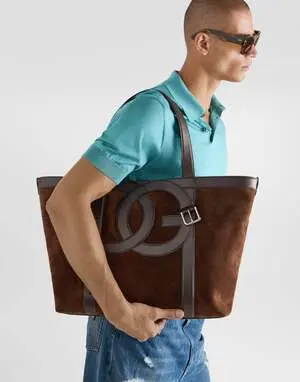Dolce & Gabbana Dg Belt Shopping Bag In Split Leather