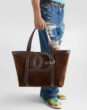 Dolce & Gabbana Dg Belt Shopping Bag In Split Leather