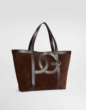 Dolce & Gabbana Dg Belt Shopping Bag In Split Leather