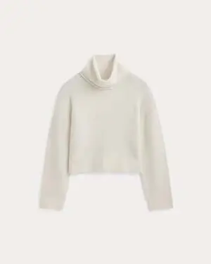 Everlane Bouclé Oversized Turtleneck Sweater - Bone