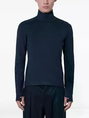 Moncler Polartec® Logo-patch Long-sleeve T-shirt - Black