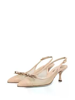 Dolce & Gabbana Lori Bow-detail Mesh Pumps