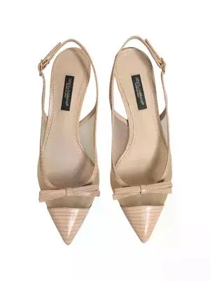 Dolce & Gabbana Lori Bow-detail Mesh Pumps