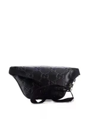 Gucci Gg Embossed Perforated Leather Small Belt Bag