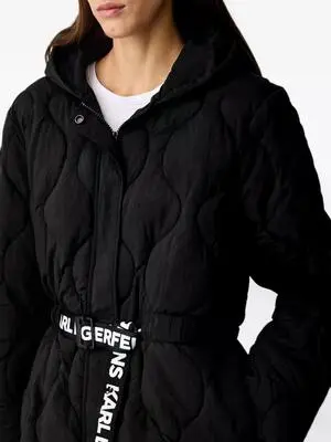Karl Lagerfeld Quilted Hooded Coat