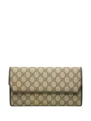Gucci 2000-2015 Gg Supreme Clutch Bag - Neutrals