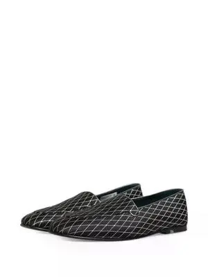 Dolce & Gabbana Diamond-stitched Slip-on Loafers
