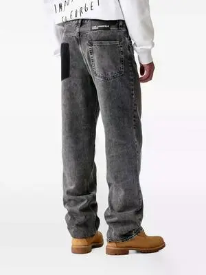 Karl Lagerfeld Logo-patch Panelled Jeans