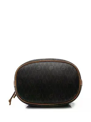 Dior 20th Century Honeycomb Coated Canvas Drawstring Bucket Bag