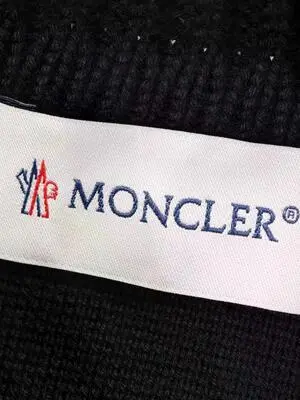 Moncler 2020s Long-sleeved Quilted Cardigan - Black
