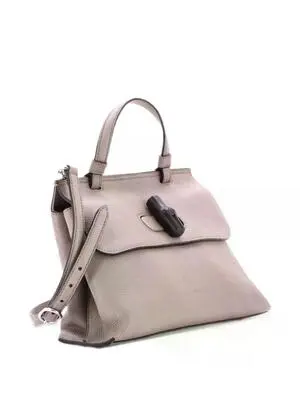 Gucci Bamboo Daily Top Handle Bag Leather Small Satchel