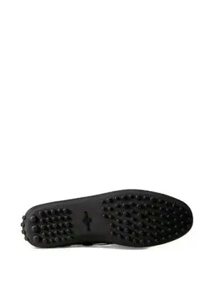 Car Shoe Bleached-leather Apron-toe Loafers