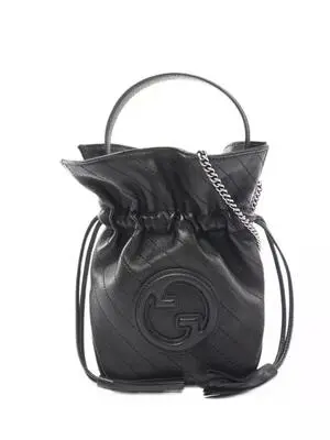 Gucci Blondie Quilted Leather Bucket Bag - Black