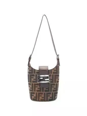 Fendi 2010s Mini Zucca Handbag - Brown
