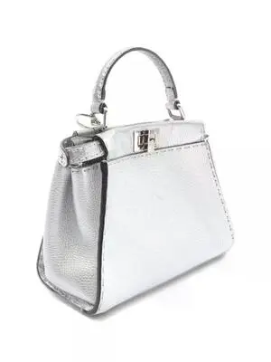 Fendi 2010s Mini Peekaboo Selleria Tote Bag