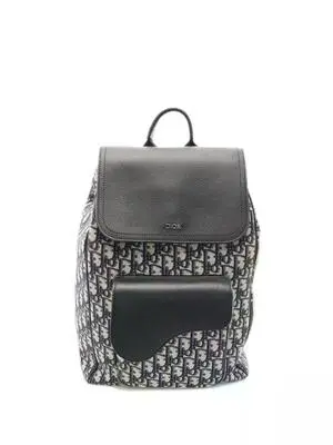 Dior 2010s Saddle Oblique Backpack - Blue