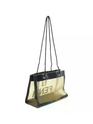Fendi 2000s Logo Mesh Tote Bag