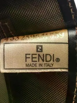 Fendi 2000s Logo Mesh Tote Bag
