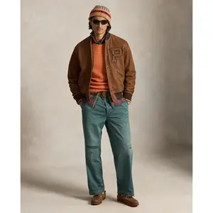 Ralph Lauren Leather Letter Jacket