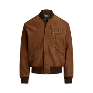 Ralph Lauren Leather Letter Jacket