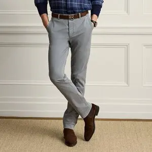 Ralph Lauren Hand-tailored Stretch Twill Trouser - Medium Grey