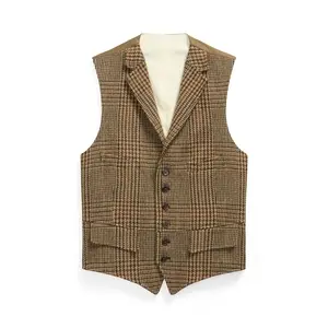 Ralph Lauren Glen Plaid Tweed Vest