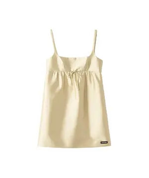 Miu Miu Embroidered Silk And Wool Dress - Vanilla