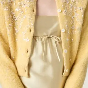 Miu Miu Embroidered Silk And Wool Dress