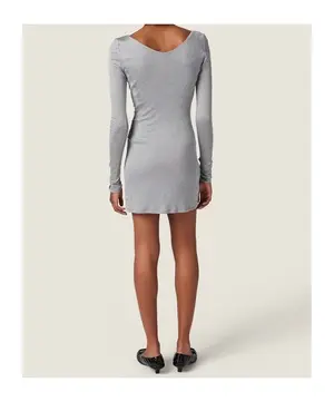 Miu Miu Silk And Jersey Dress